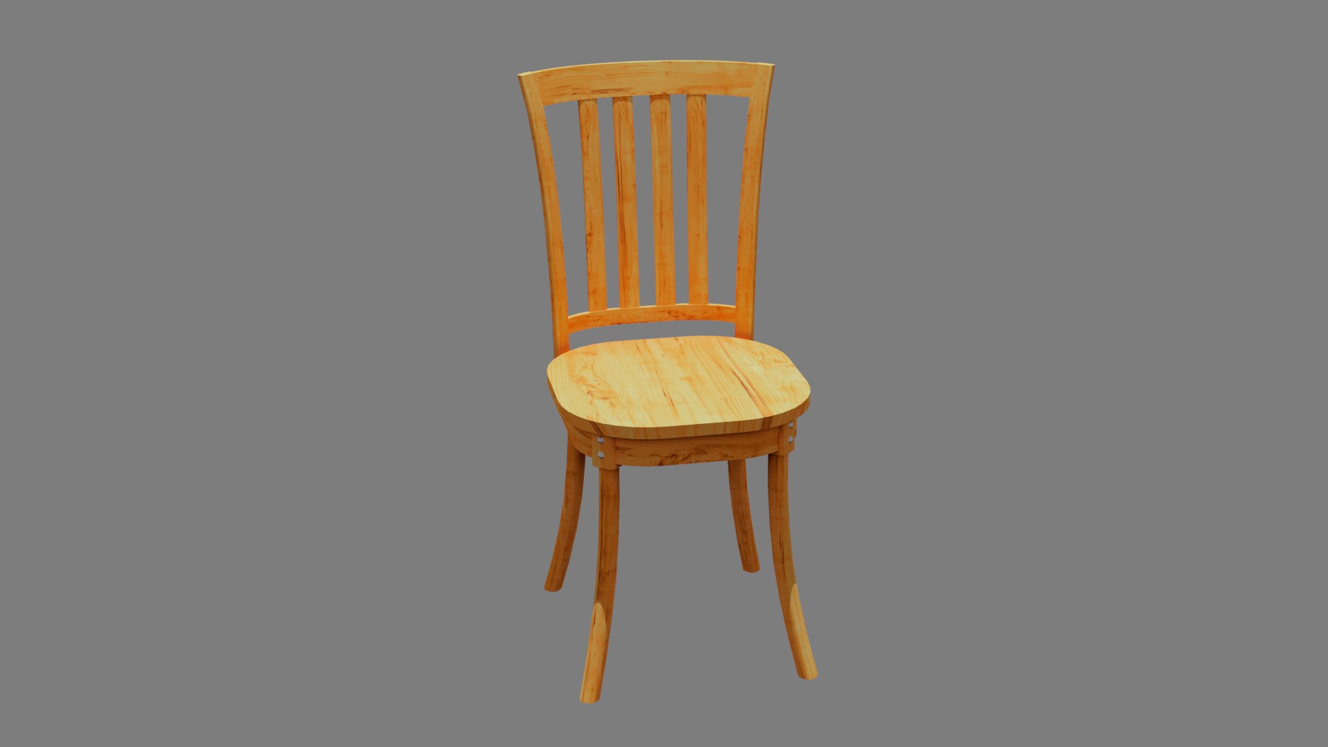 3D Model Classic Wood Chair - TurboSquid 1796638