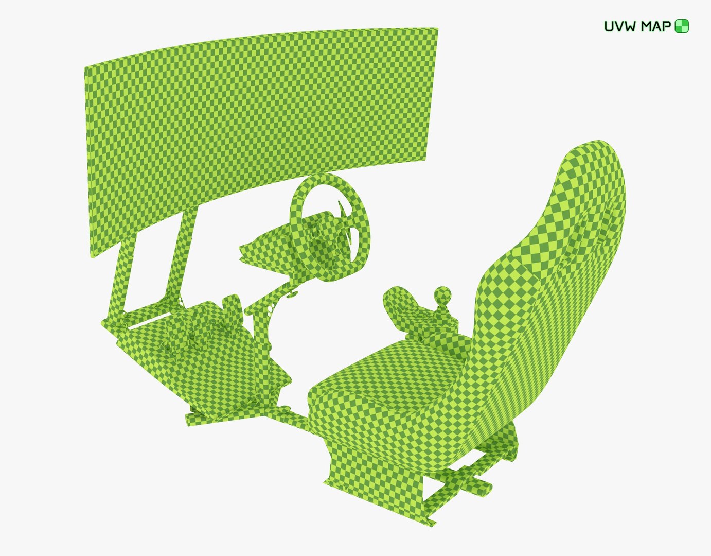 3D Racing Simulator Cockpit With Curved Monitor A Model - TurboSquid ...