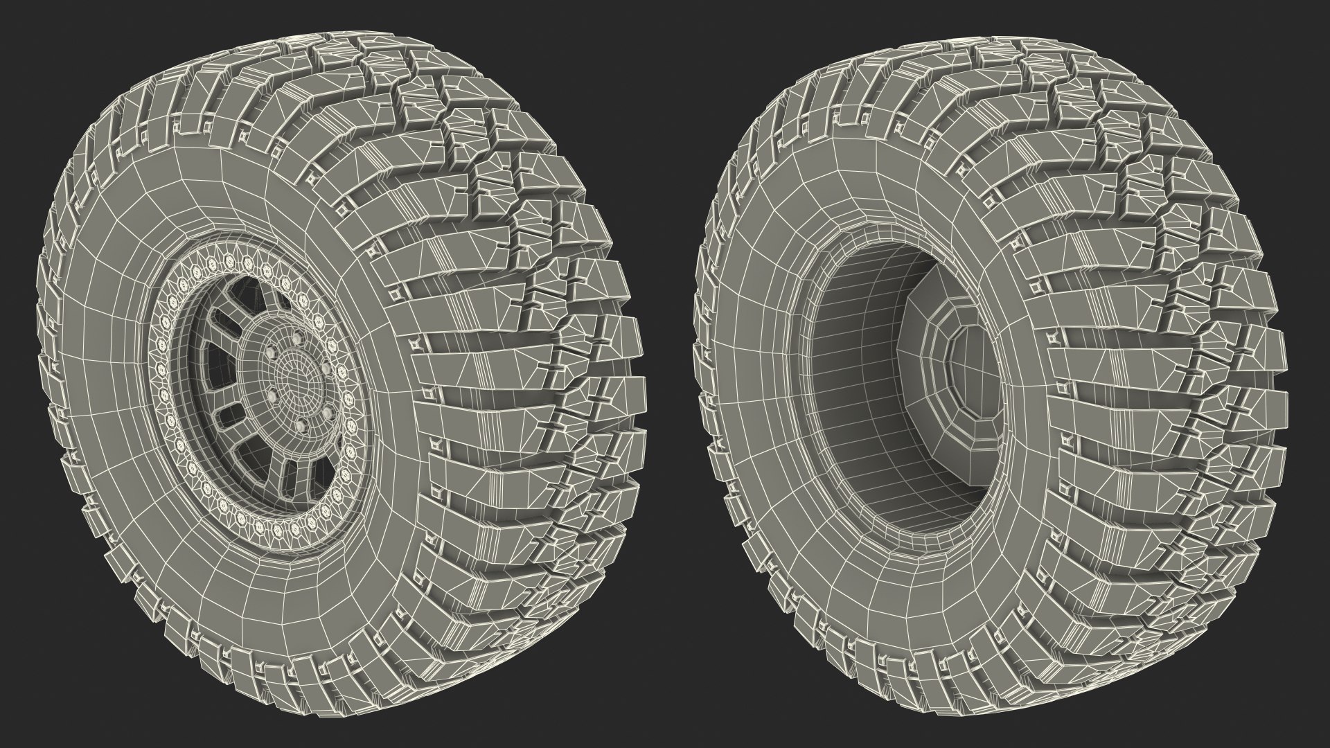 3D Off Road Racing Wheel - TurboSquid 1908135