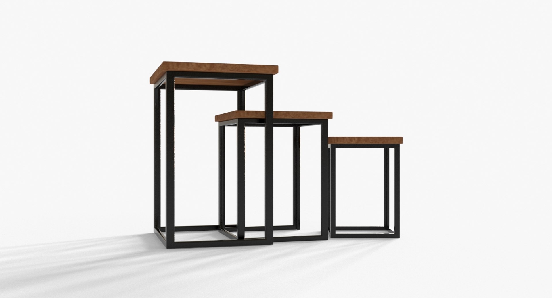 Nesting Tables 3D Model - TurboSquid 1403240