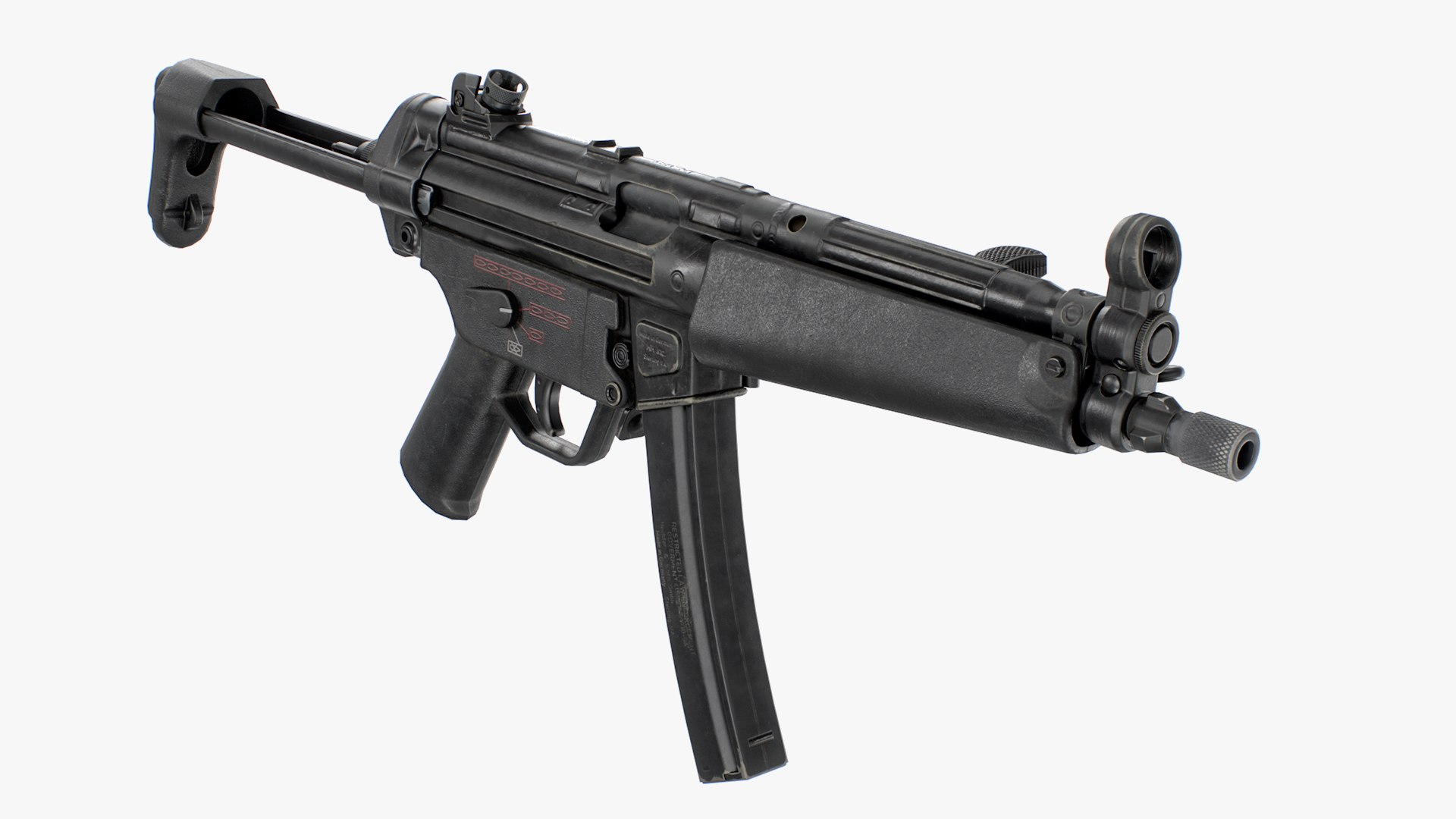 Heckler and Koch MP5 and MP5SD Low Poly 3D - TurboSquid 1924985