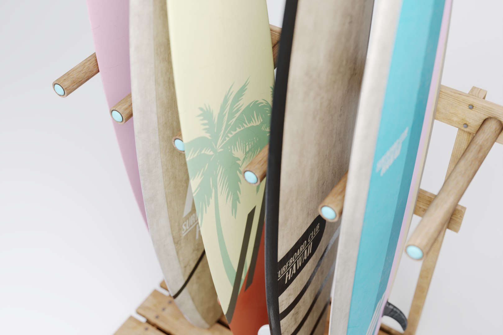 Surfboard Rack 3D Model - TurboSquid 2012320