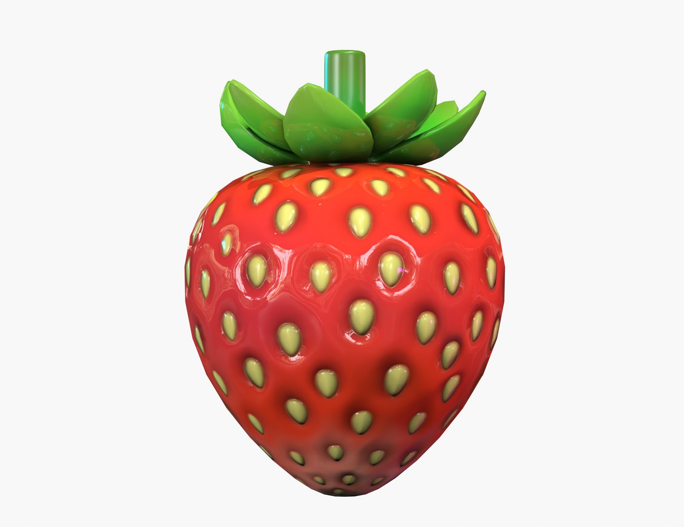 Strawberry One 3D Model - TurboSquid 2135445