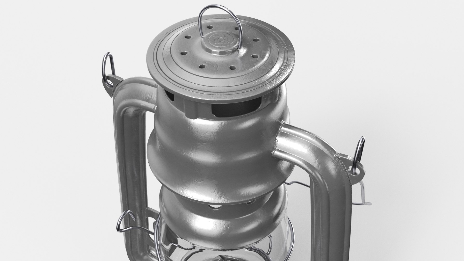 3D Oil Lamp Grey - PBR - TurboSquid 2155599