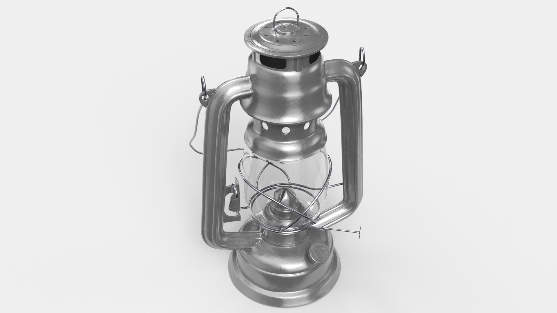 3D Oil Lamp Grey - PBR - TurboSquid 2155599