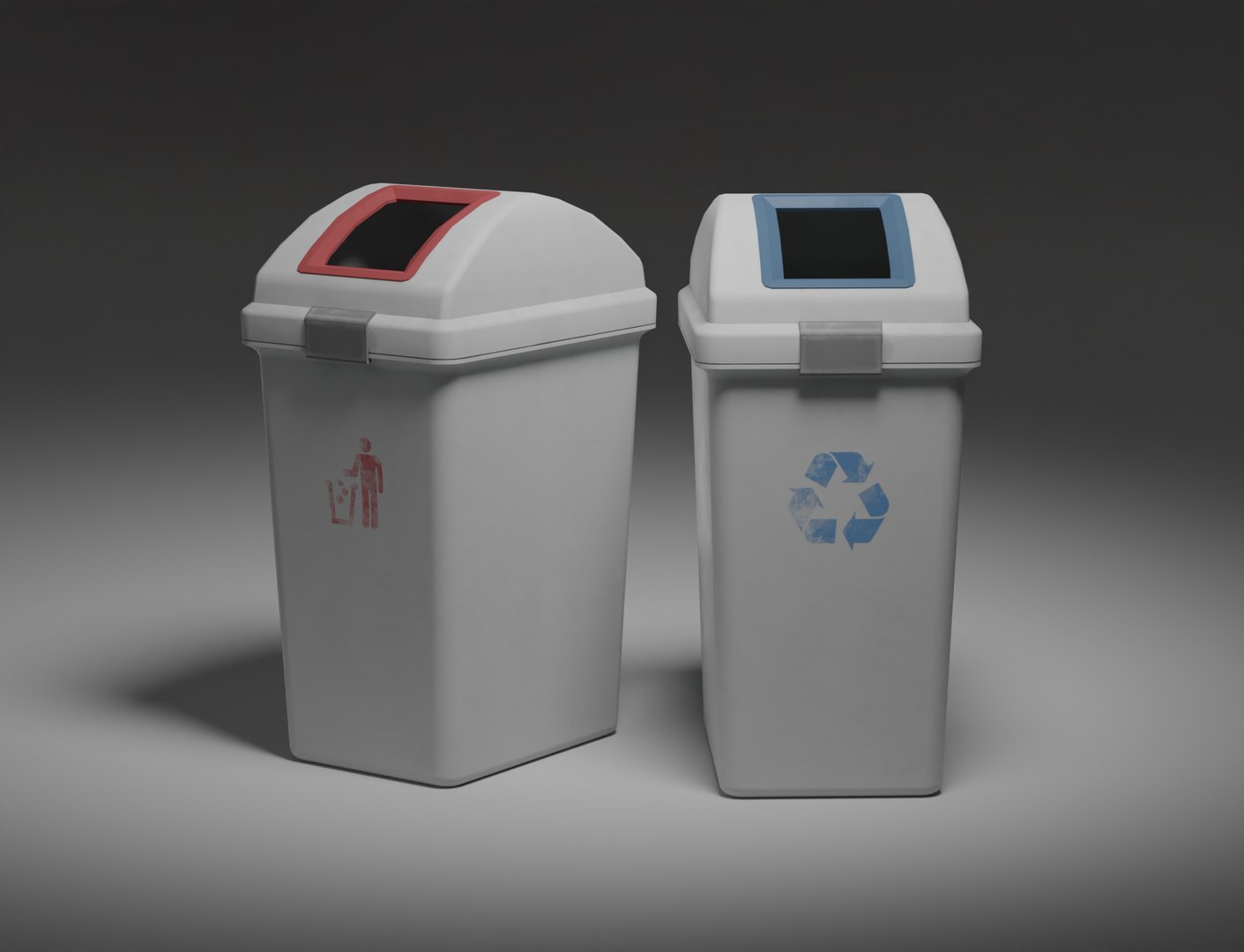 Low-Poly 2Color Dust Box Model - TurboSquid 2089562