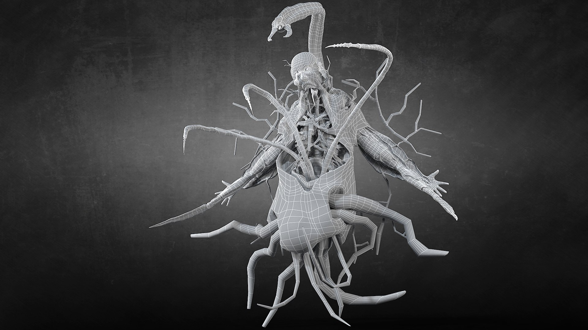 Scary Body Horror Monsters Model - TurboSquid 2091602