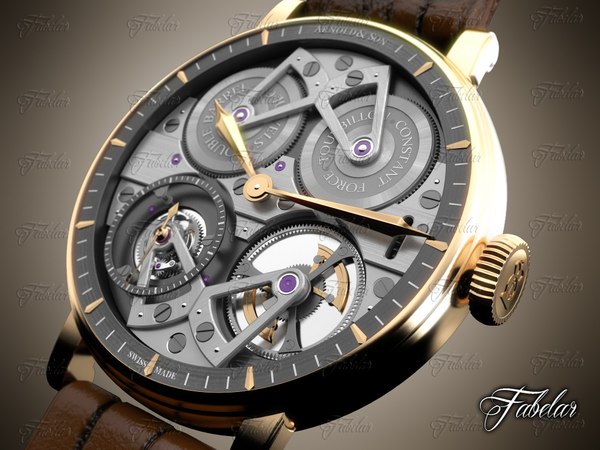 watch wristwatch animation 3d model