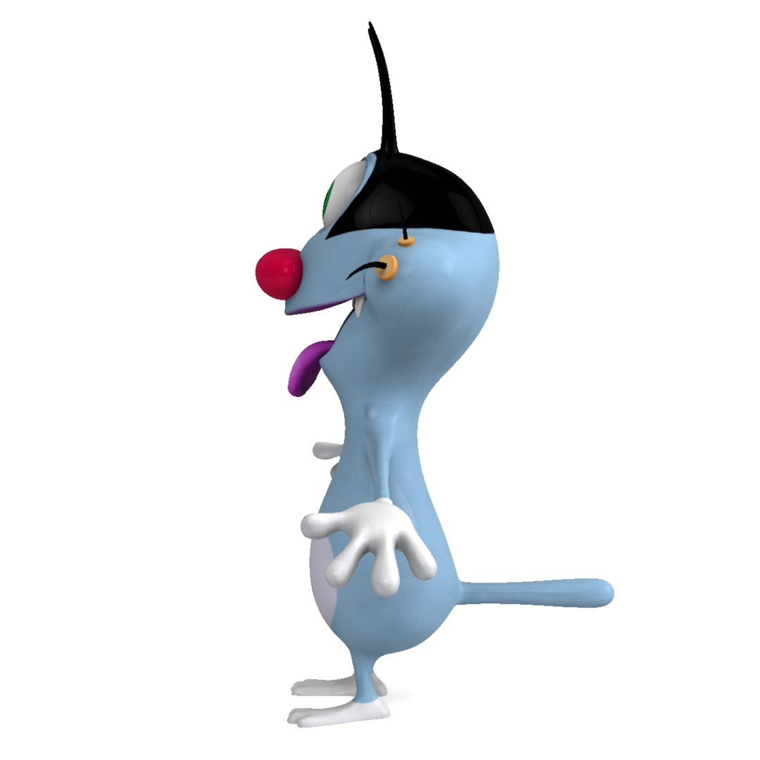 3d oggy animation model