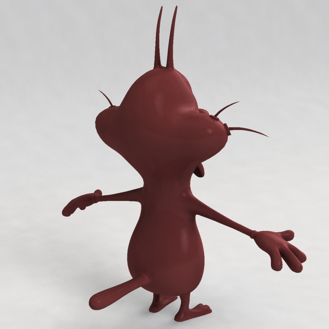 3d oggy animation model