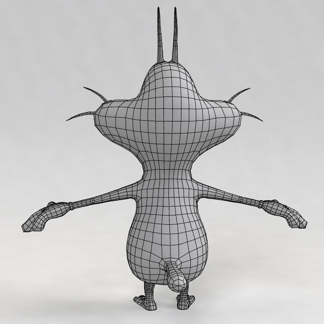 3d oggy animation model