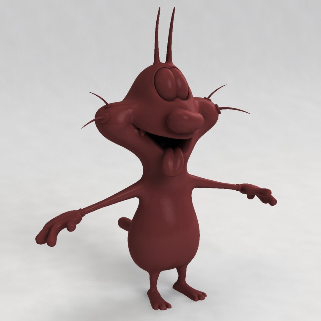 3d oggy animation model