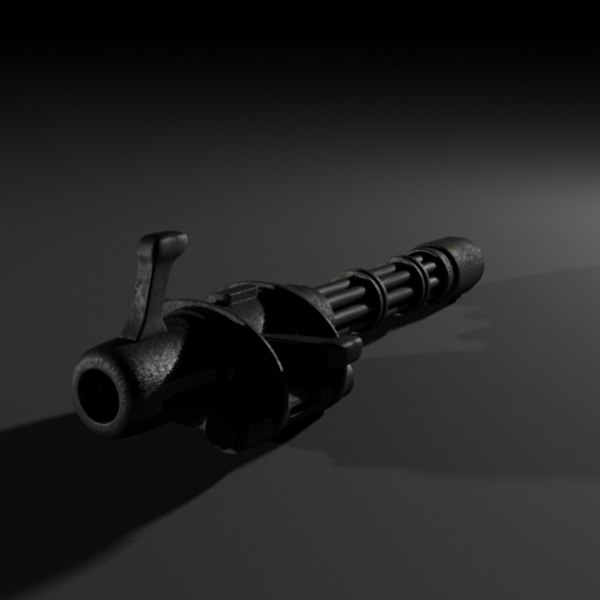 mini gun 3d model