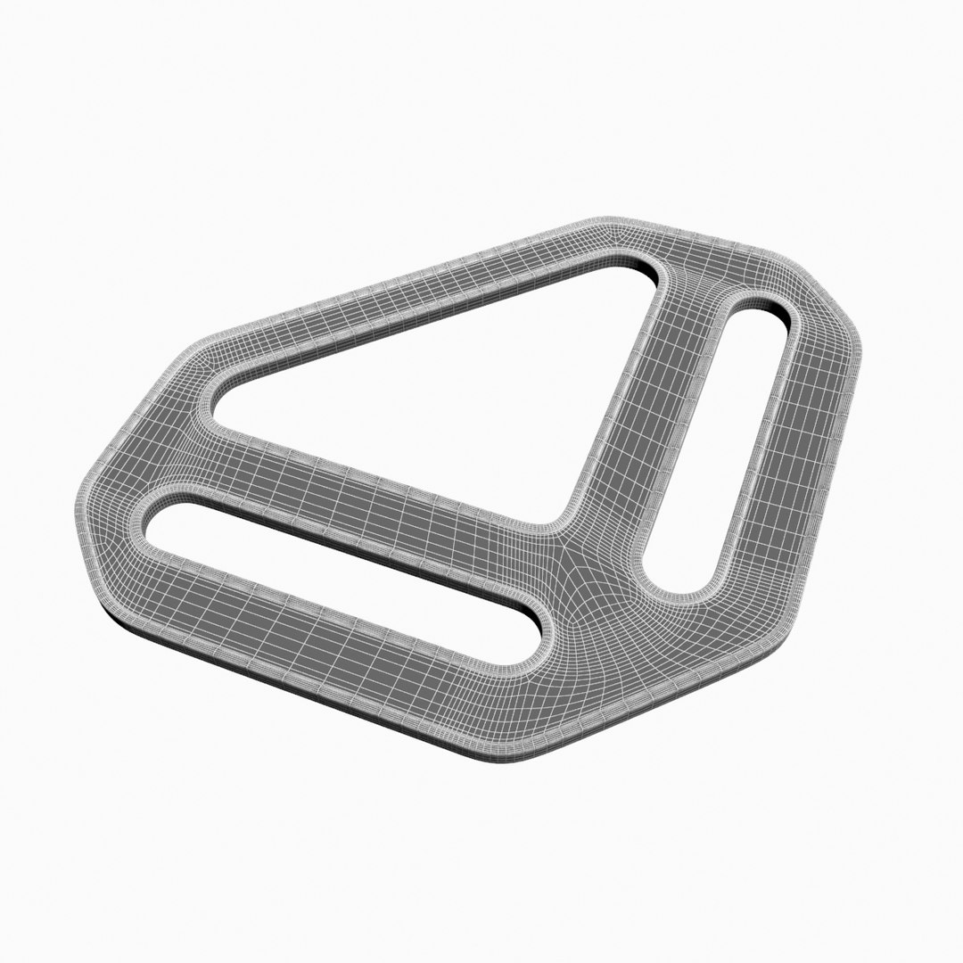 3D Triangle Slide Adjust Buckle Model - TurboSquid 1240556