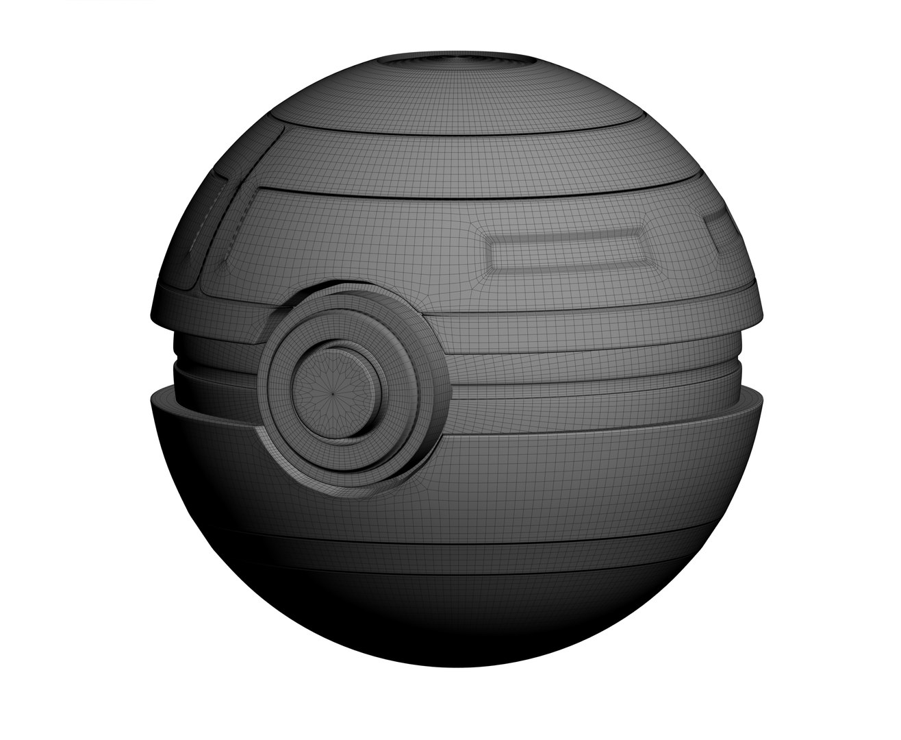 3D Model Pokemon Ball Realistic - TurboSquid 1265380
