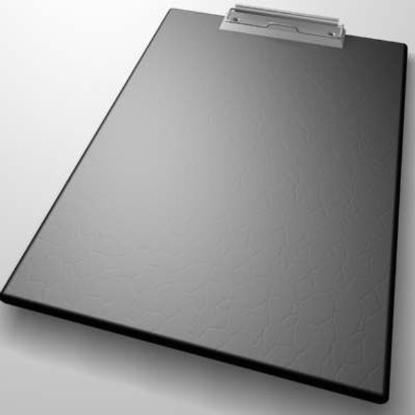 3d clipboard model