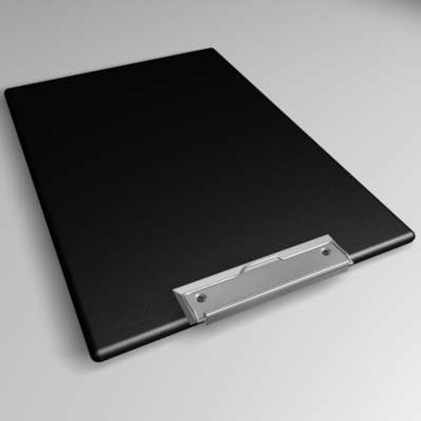 3d clipboard model