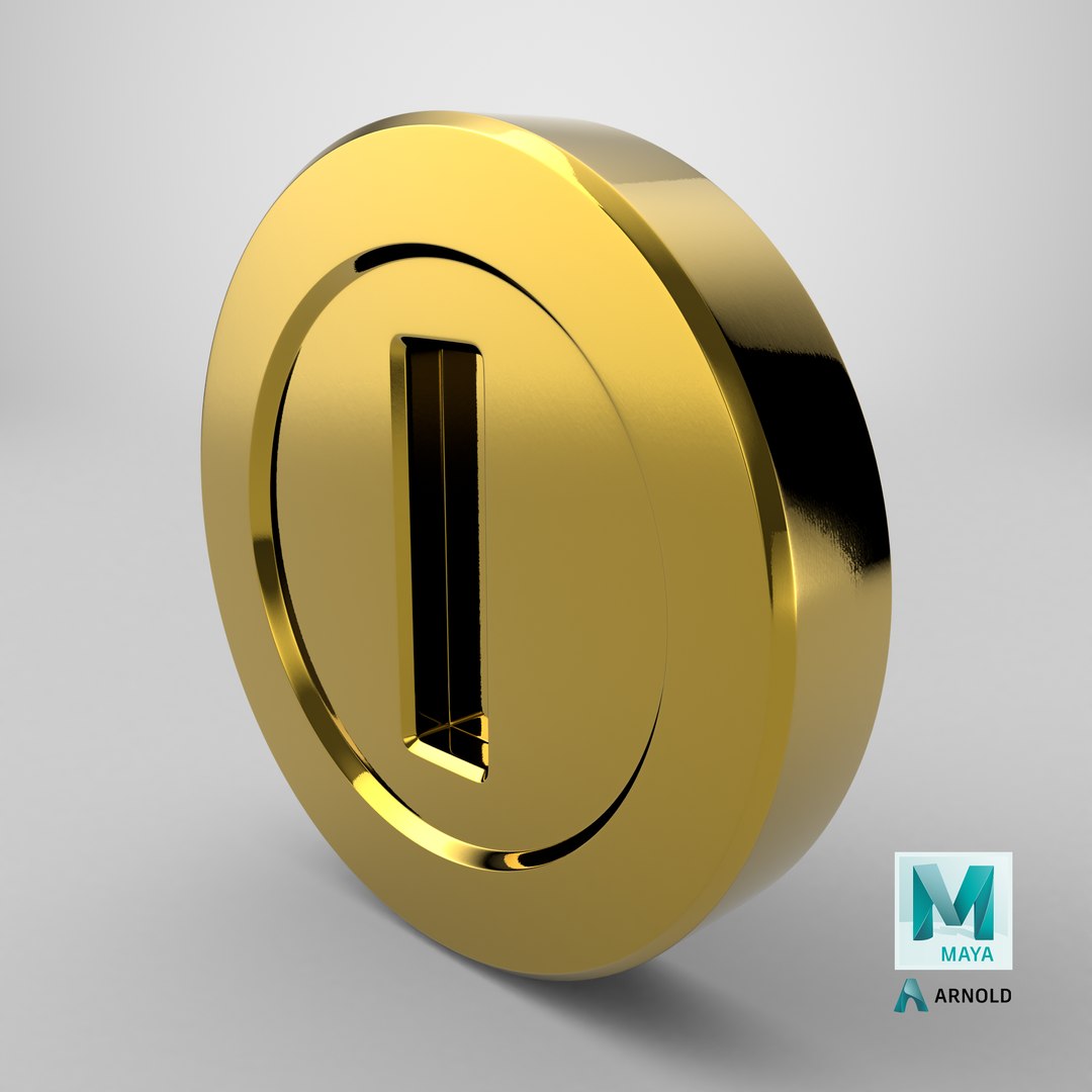 Gold Coin Mario Bros Movie 3D Model - TurboSquid 2056393