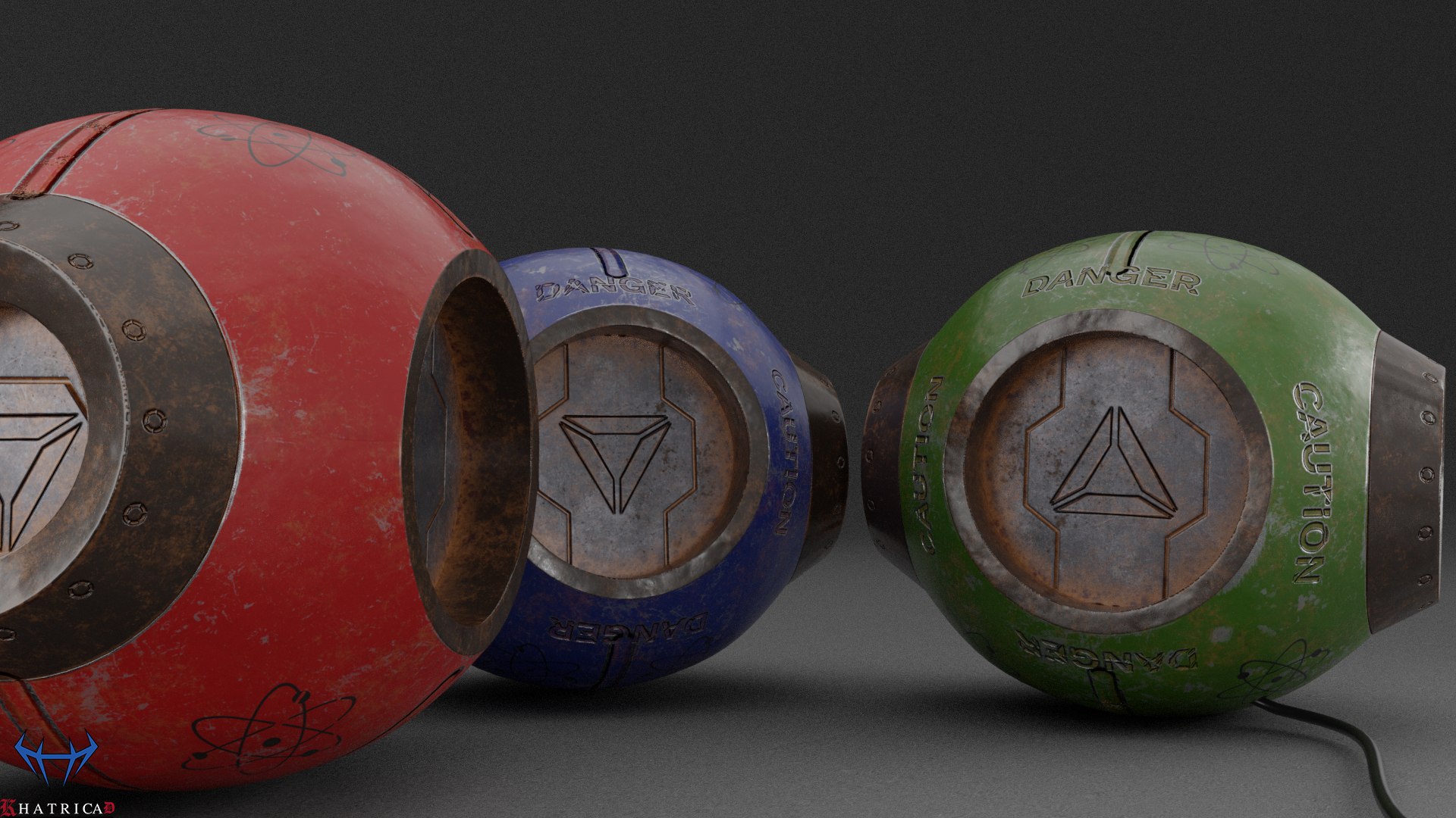 Robot Bots Bombs Model - TurboSquid 1466113