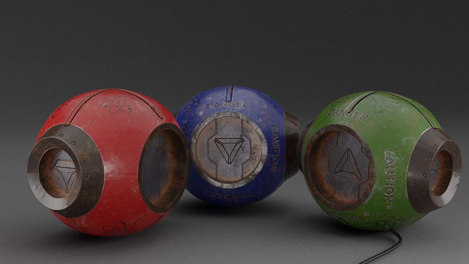 Robot Bots Bombs Model - TurboSquid 1466113