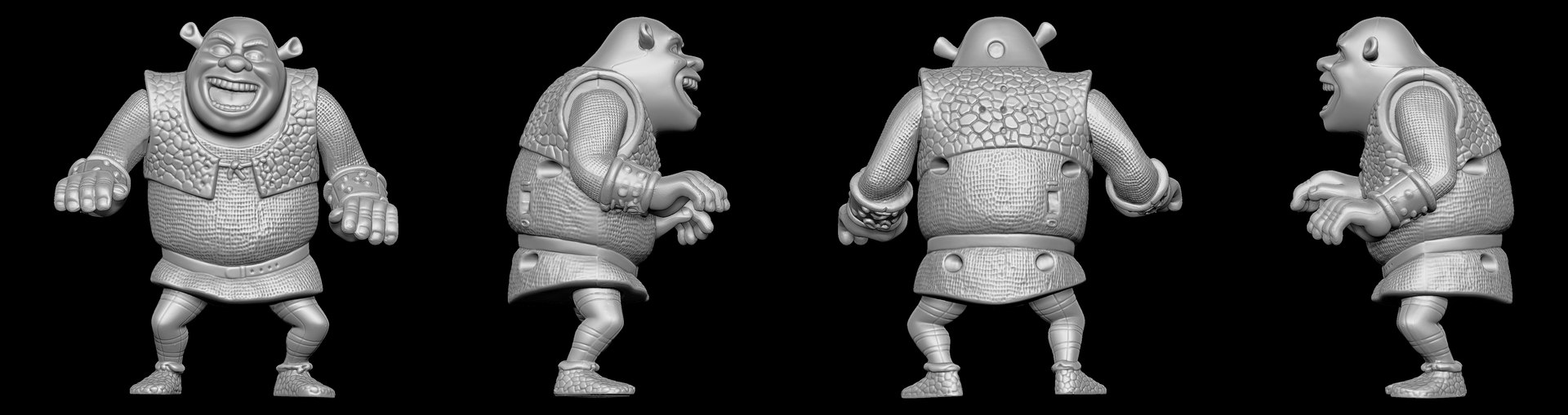 3d Model Scan Shrek Toy