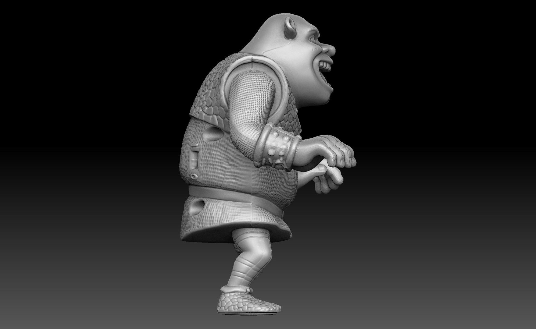 3d Model Scan Shrek Toy