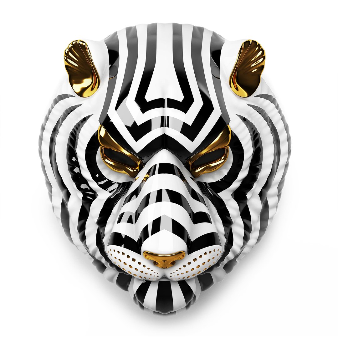 3D Tiger Mask Lladro - TurboSquid 1546680