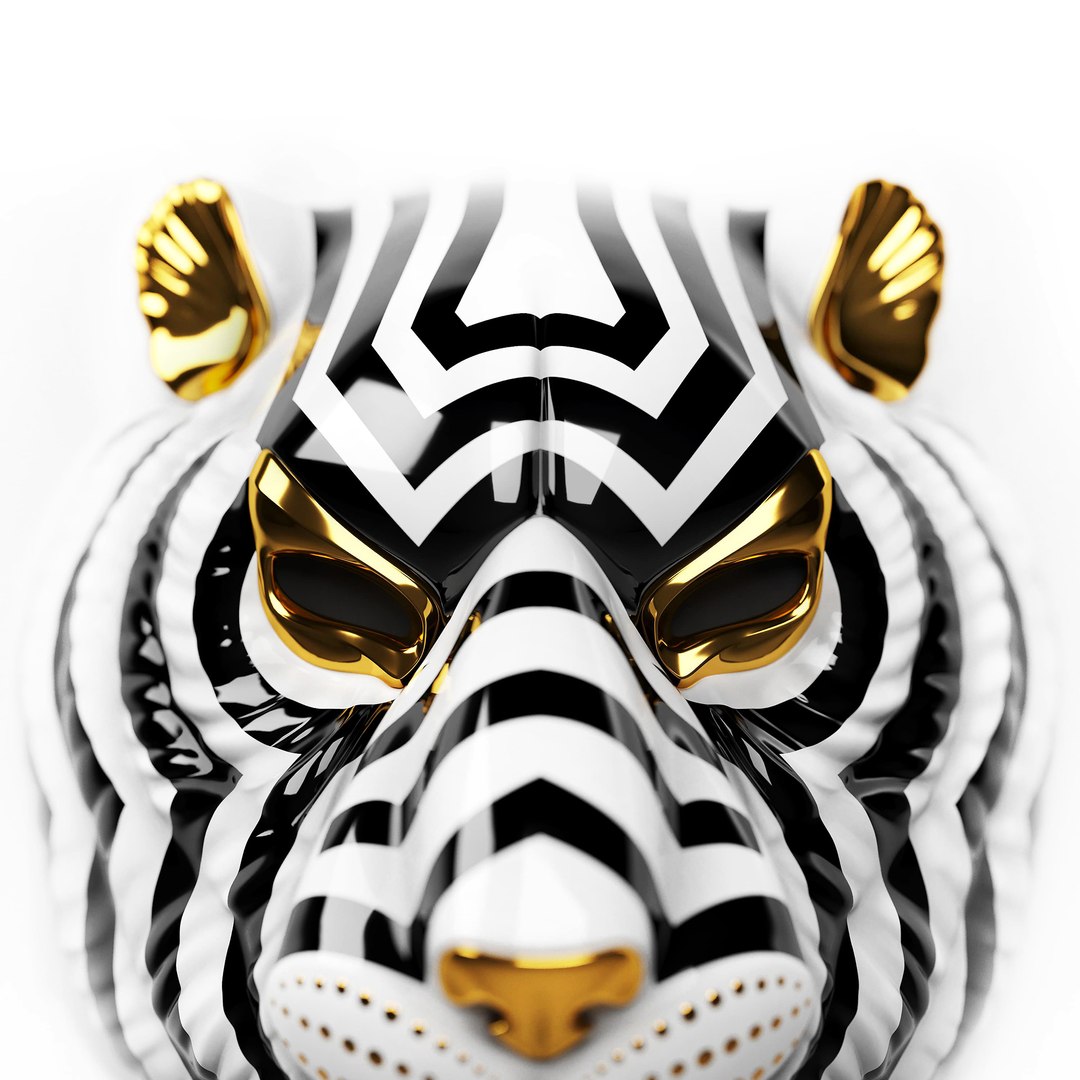 3D Tiger Mask Lladro - TurboSquid 1546680