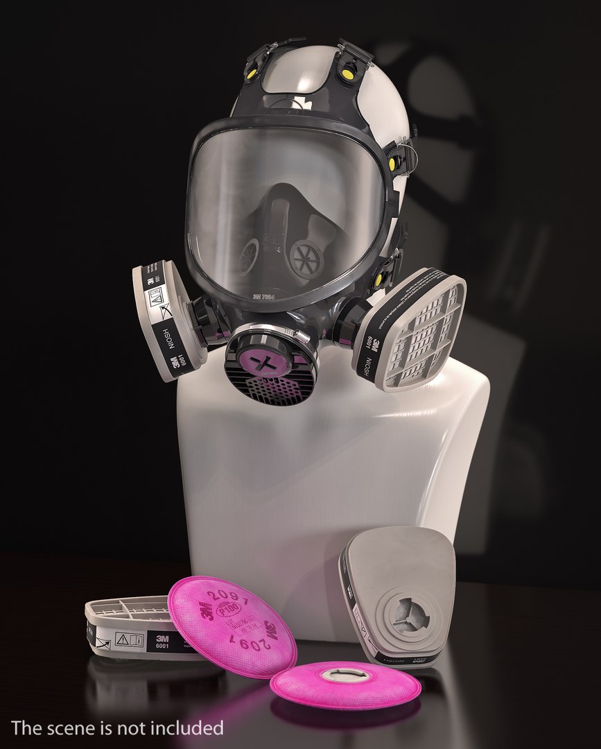 3D Safety Face Respirator - TurboSquid 1389460