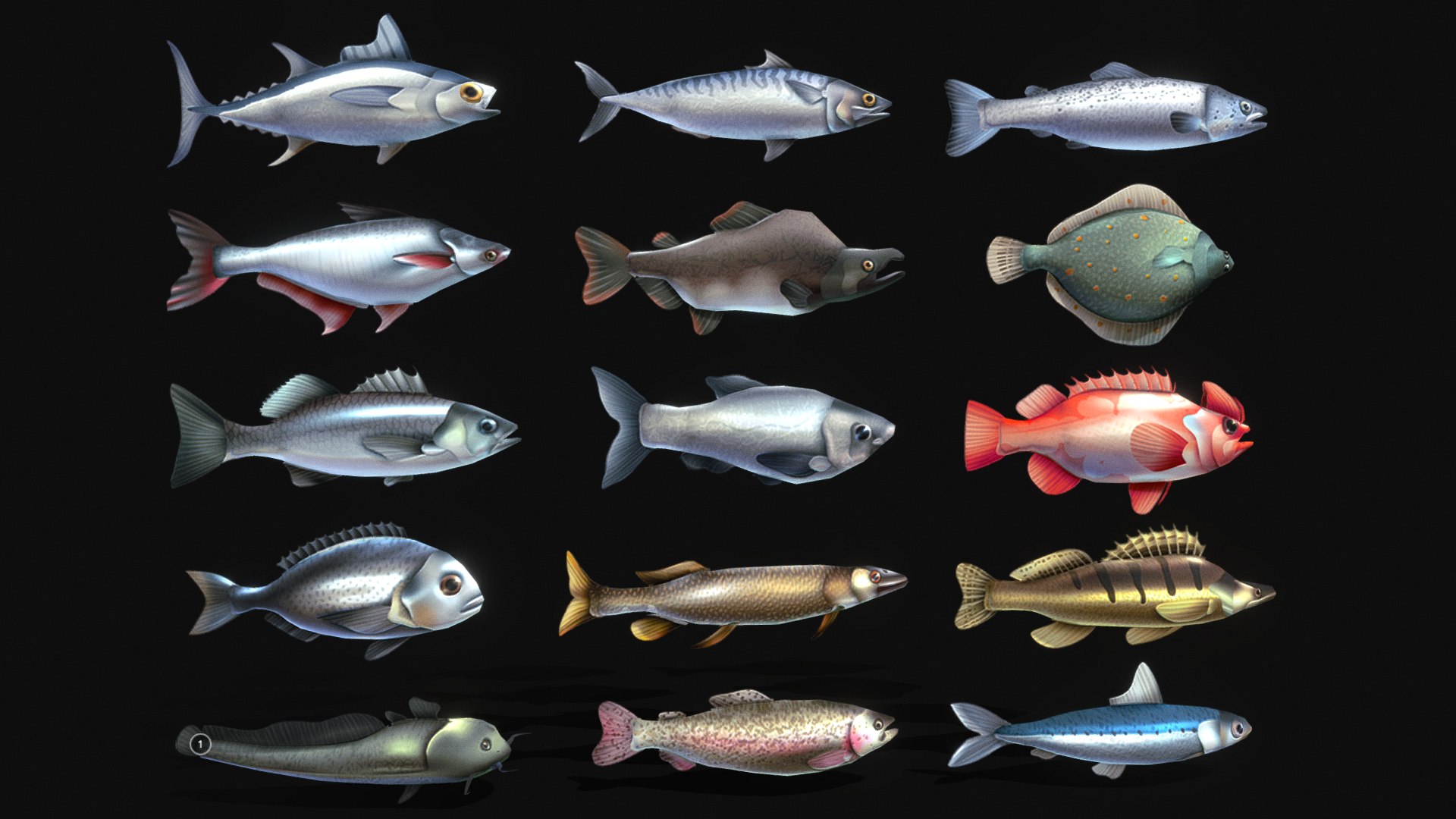 Stylize Fish Pack 3D Model - TurboSquid 2371000