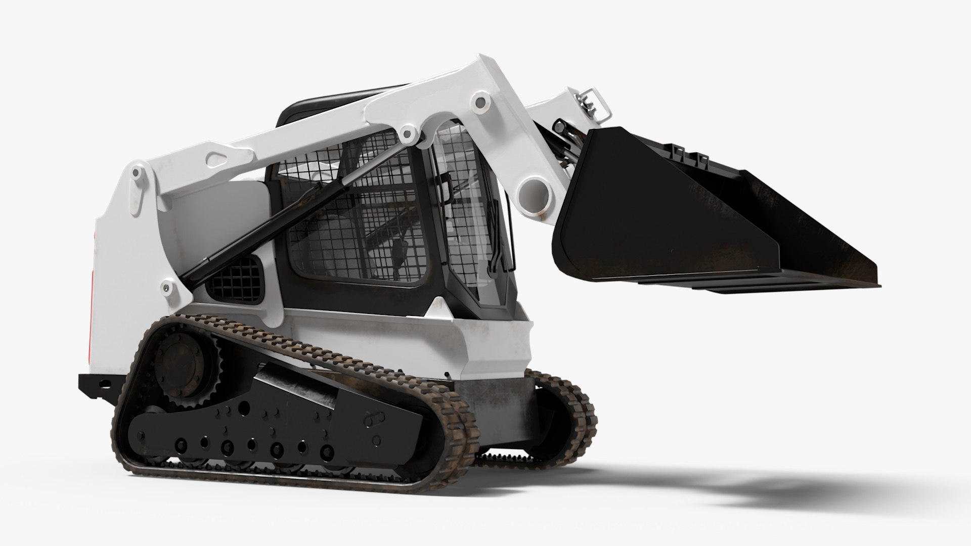 3D Skid Steer Loader With Pile Of Soil Rigged - TurboSquid 2374041