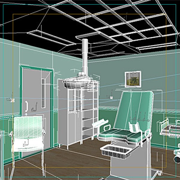 3d examination hospital model