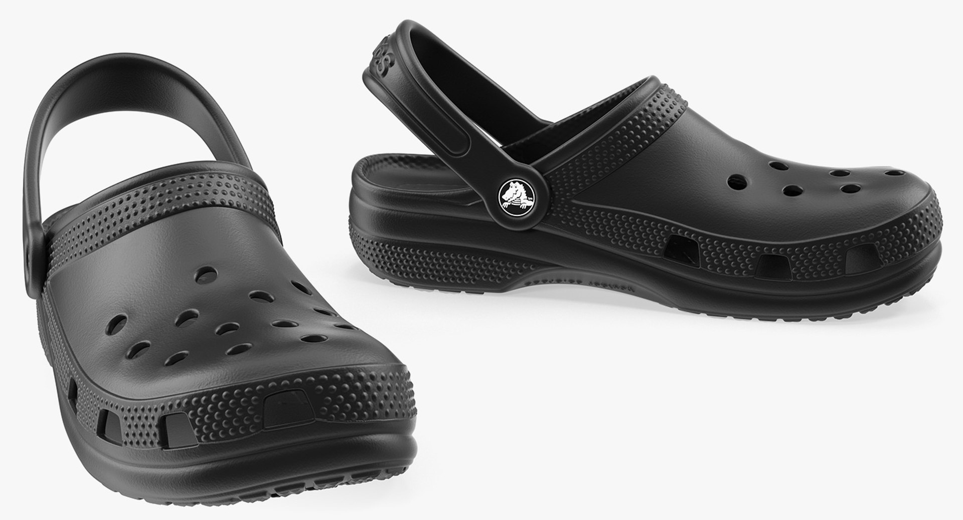 3D Crocs Coast Clog Black Plastic - TurboSquid 1425547