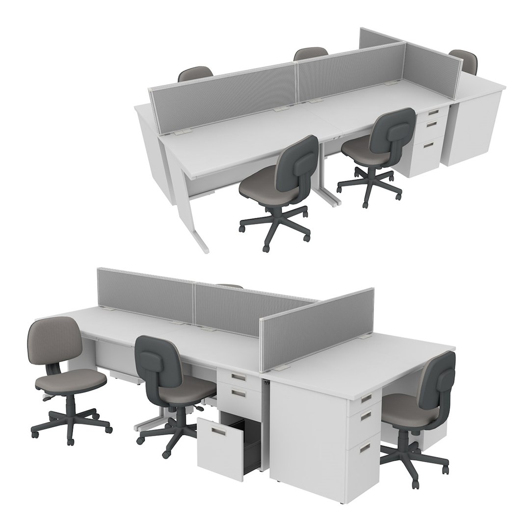 Office Desk Chair 3D Model - TurboSquid 1425619