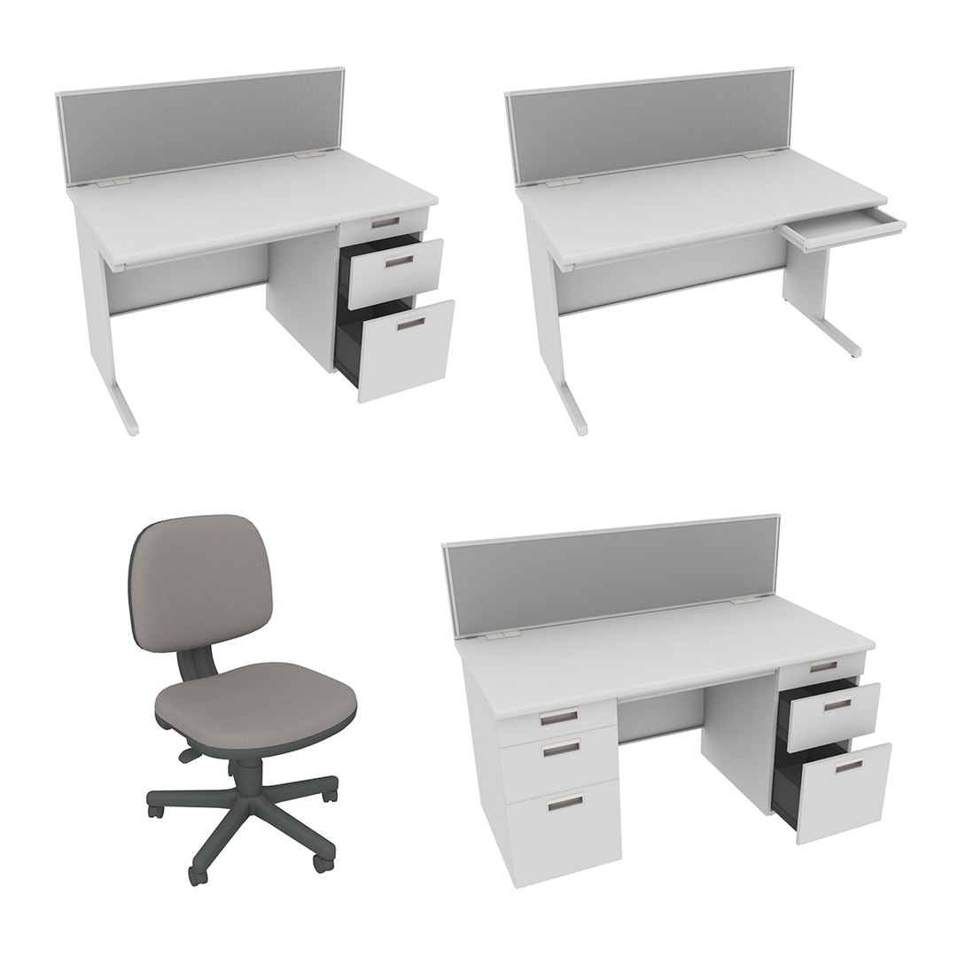 Office Desk Chair 3D Model - TurboSquid 1425619