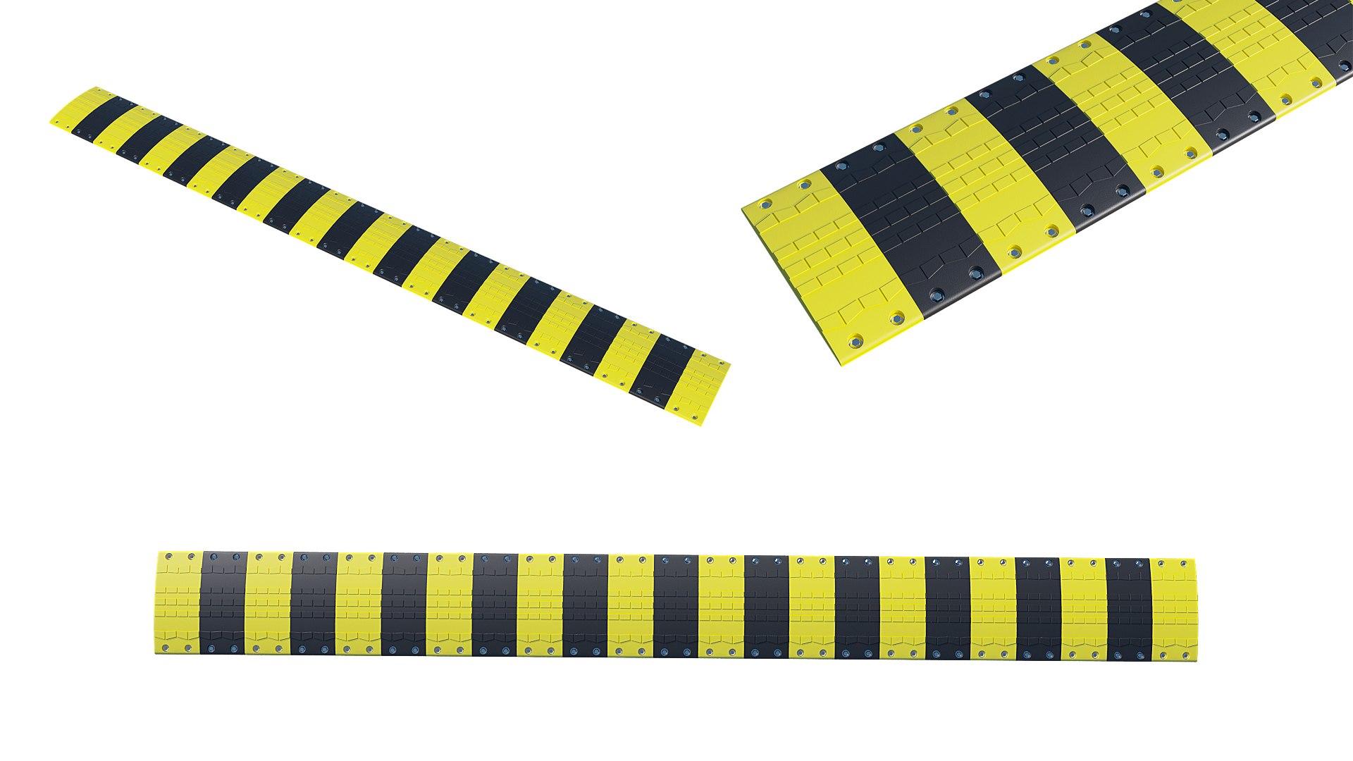 Traffic Speed Bump 3D Model - TurboSquid 1740751