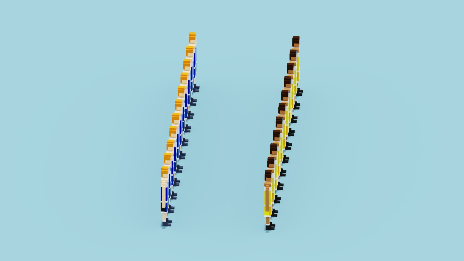 Voxel Basketball Team Players 3D - TurboSquid 2064455