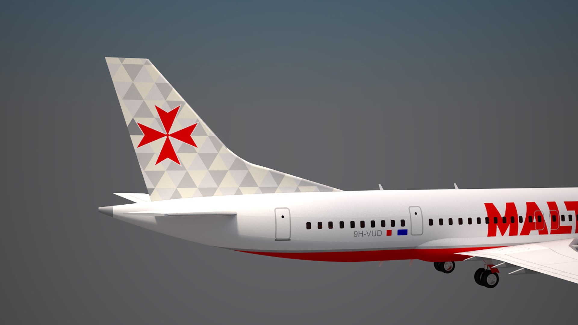 3D Malta Air Boeing 737 Max 8 - 200 model - TurboSquid 1970914