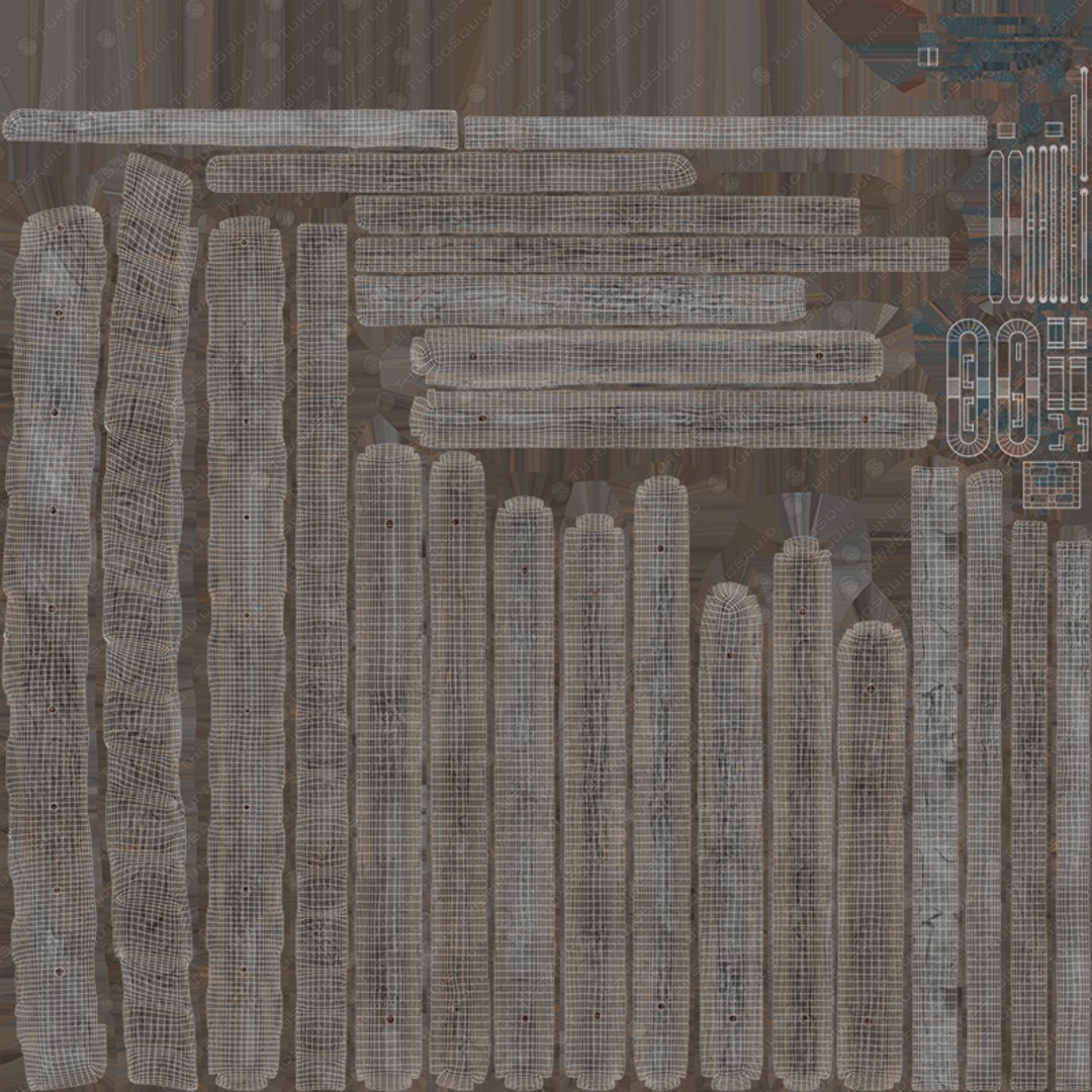 Double Doors Farm Gate with Stone Walls and Post Box - Modular 3D model ...