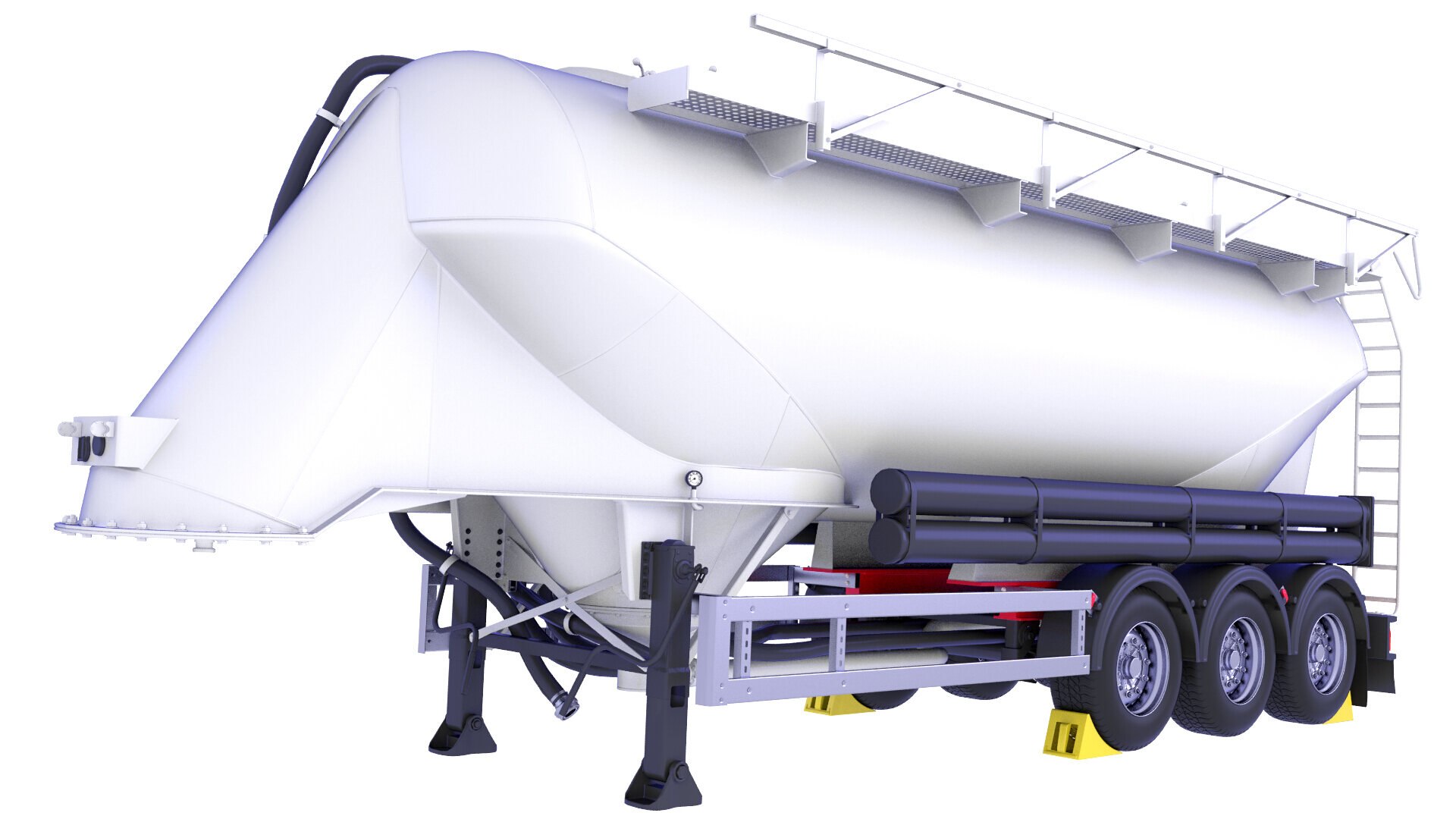 3D Silo Trailer For Grain Corn Cement 8 - TurboSquid 2259078
