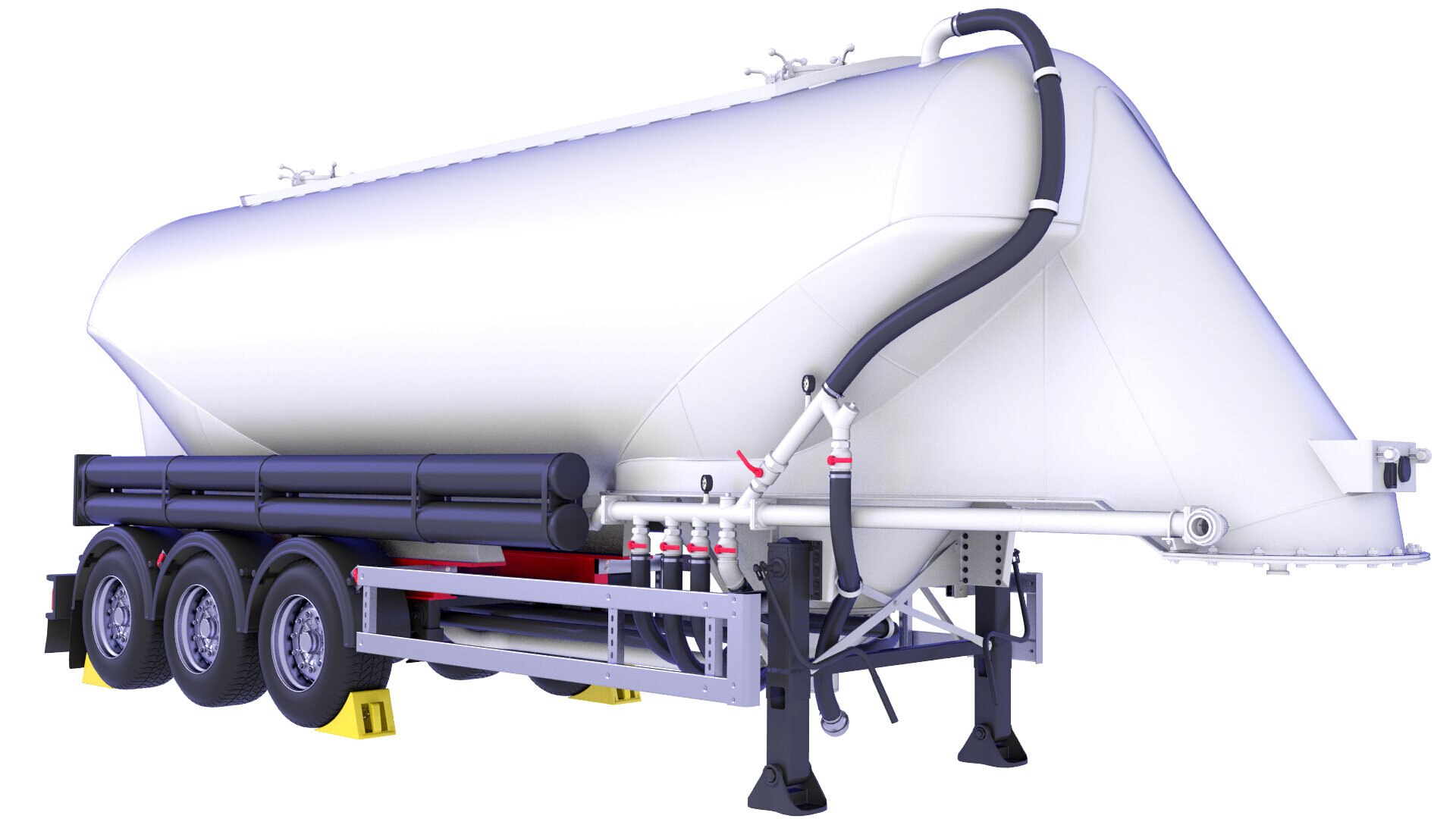 3D Silo Trailer For Grain Corn Cement 8 - TurboSquid 2259078