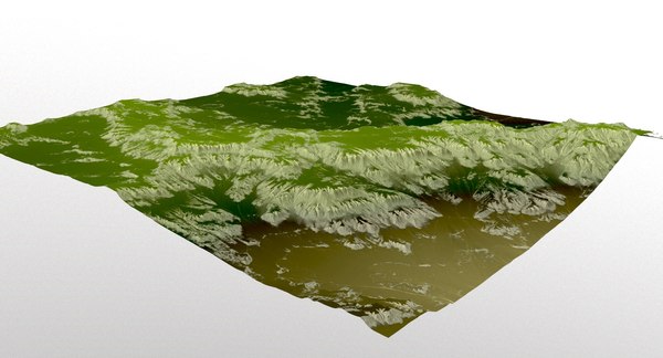 3d hills cliffs terrain