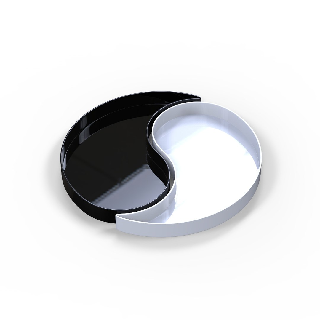 3D Model Yin Yan Tray - TurboSquid 1263229