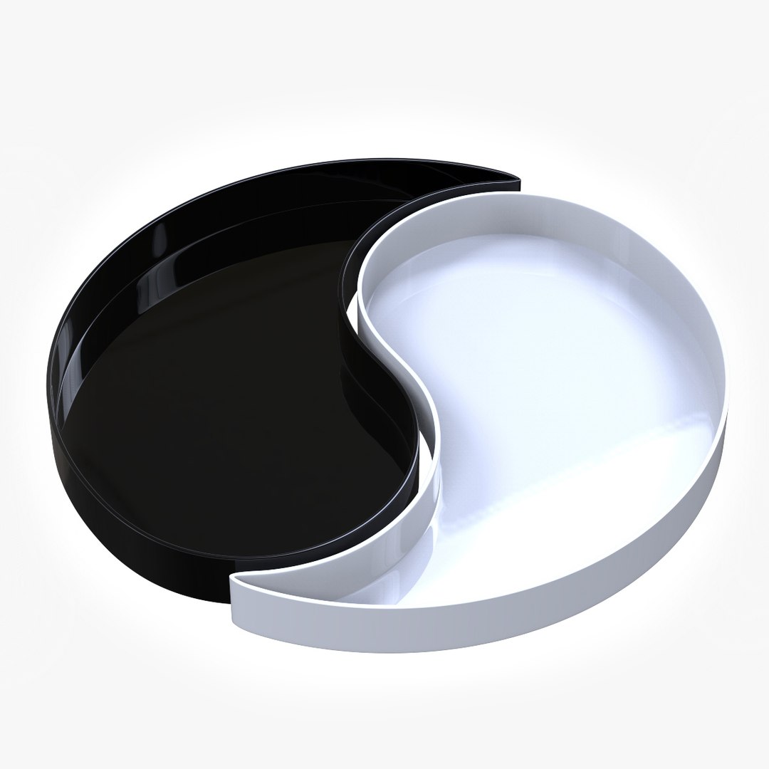 3D Model Yin Yan Tray - TurboSquid 1263229