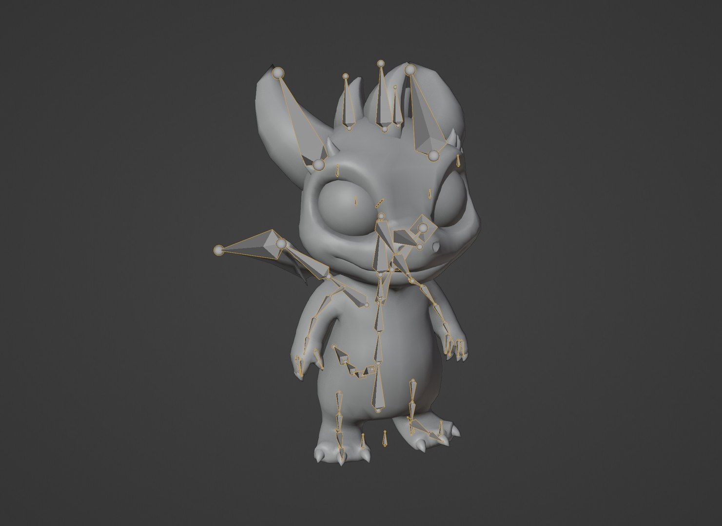 3D Cartoon Baby Dragons Low-poly 3D Model Model - TurboSquid 2308069