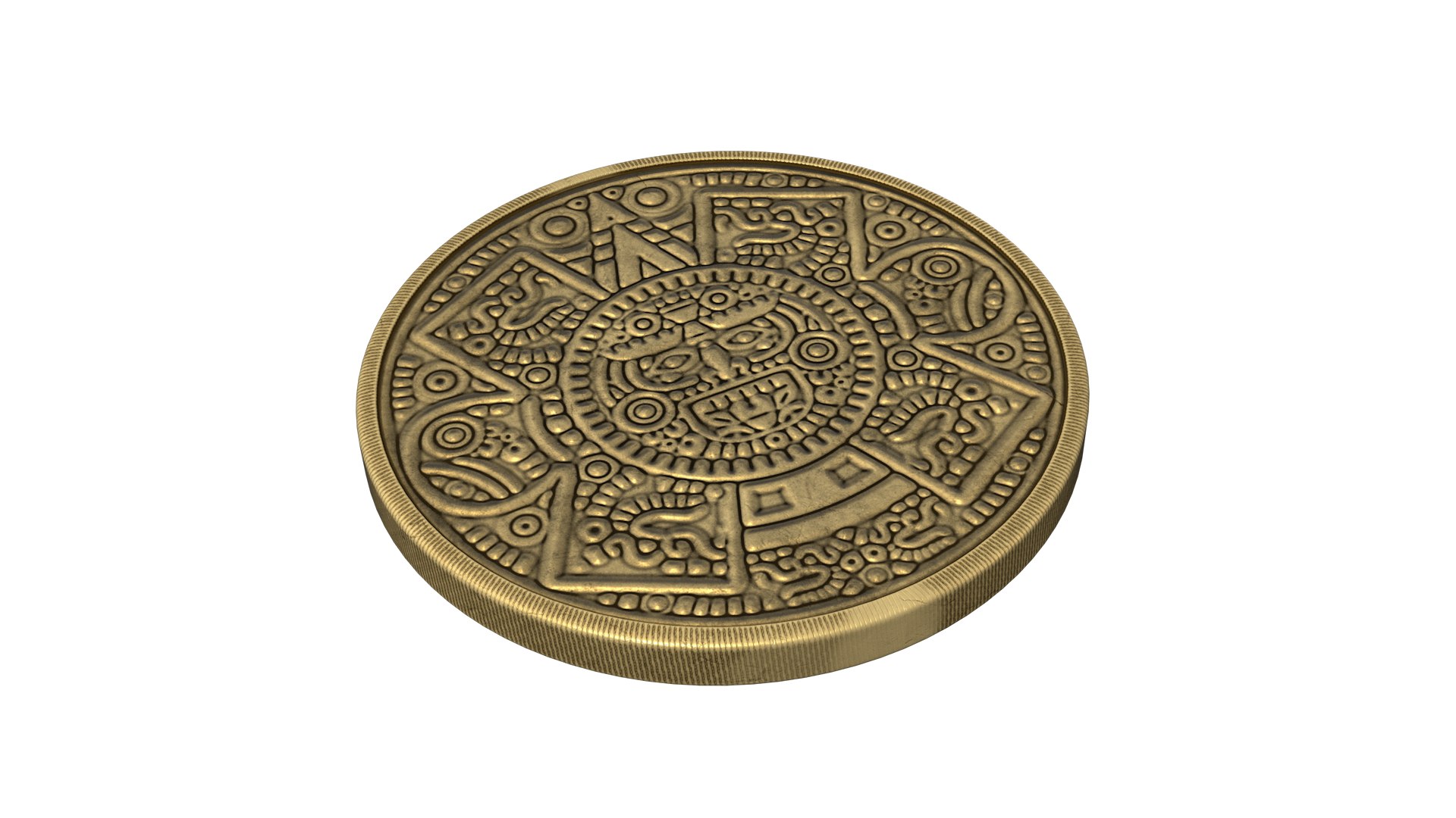 Maya Coin 3D model - TurboSquid 2121659