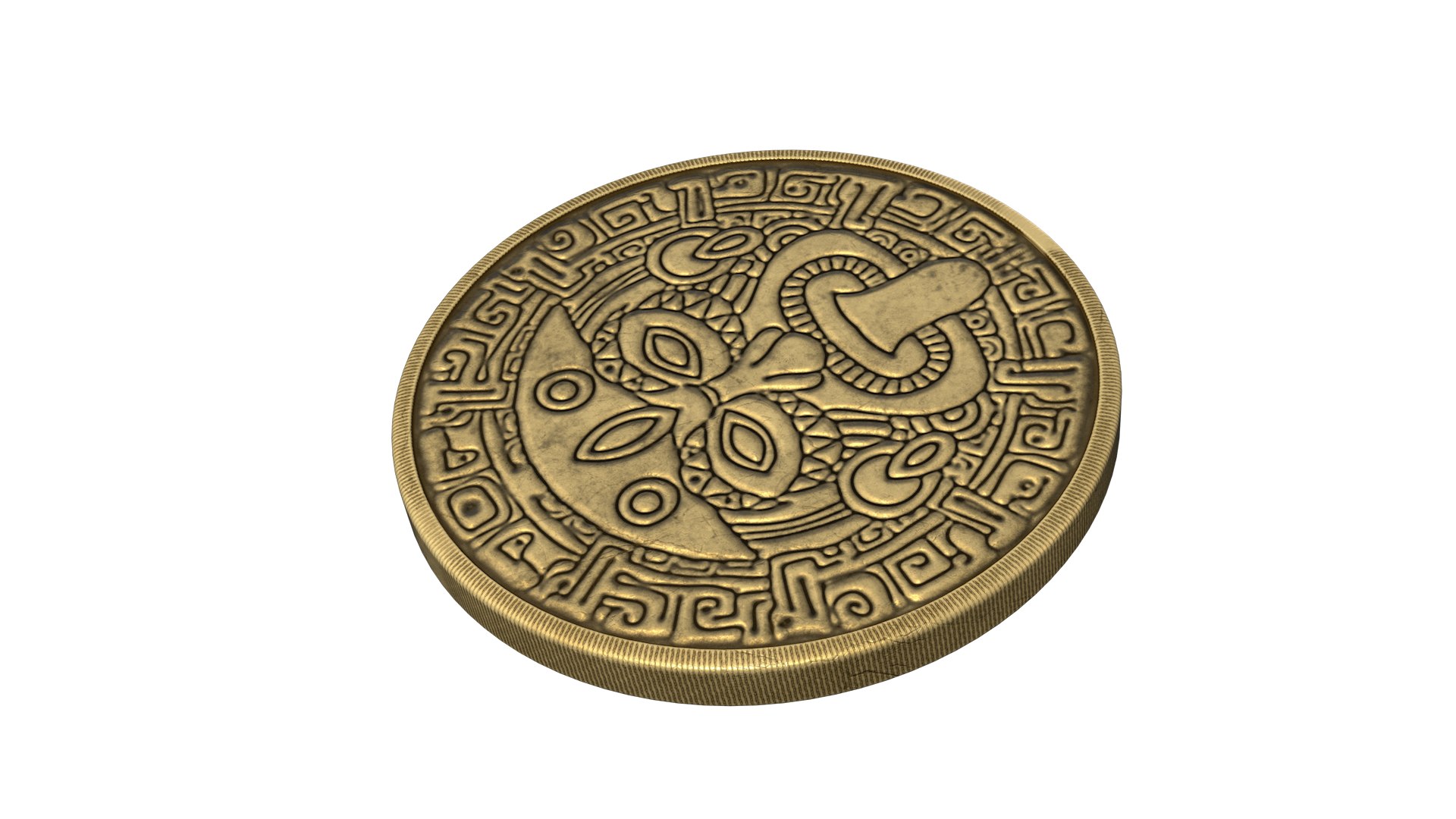 Maya Coin 3D model - TurboSquid 2121659