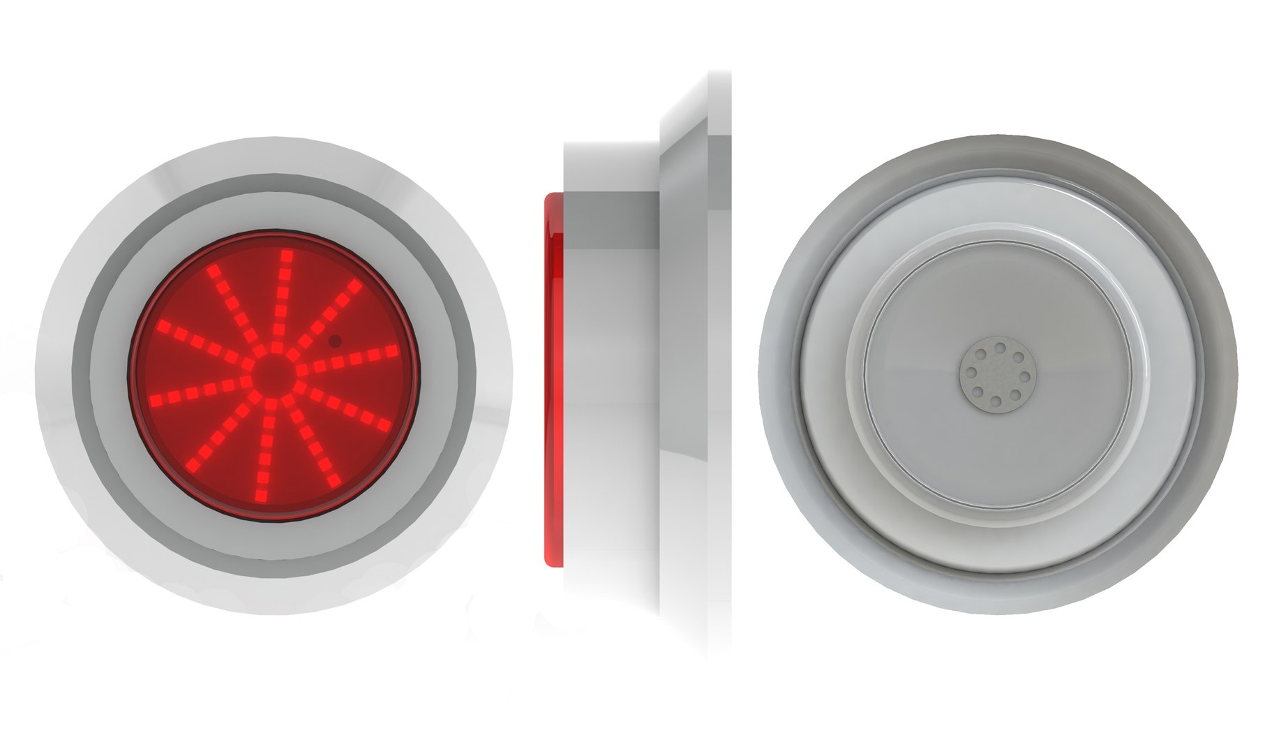 Design Stick-able Push Light 3D Model - TurboSquid 1377346