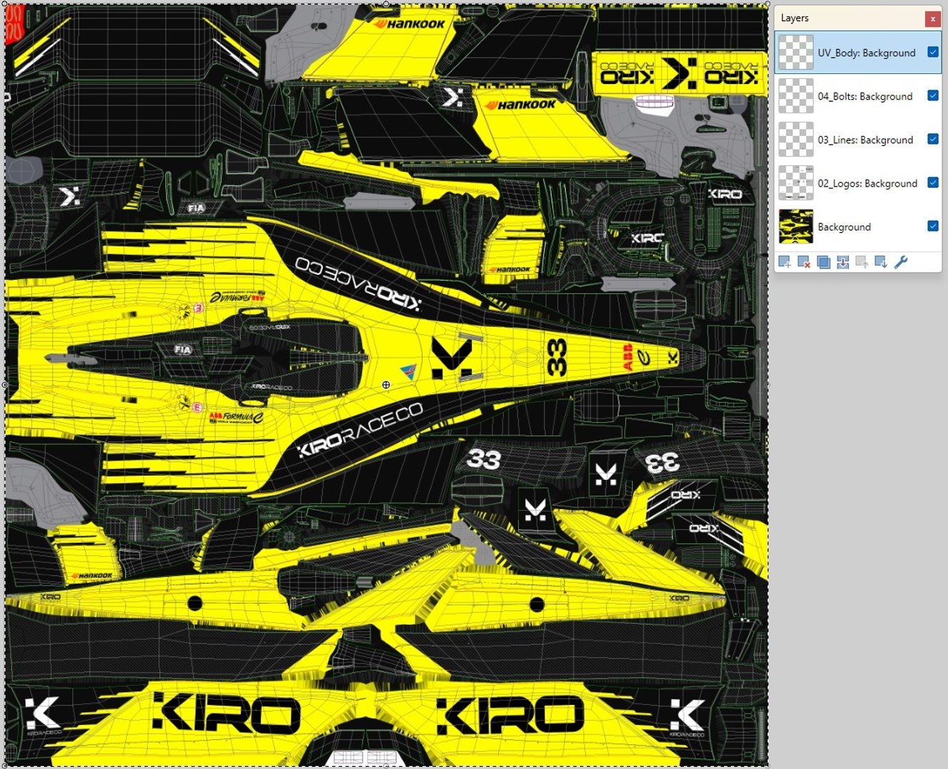 Kiro Race Co Formula E Team 2025 Gen3 Evo Race Car - TurboSquid 2299533