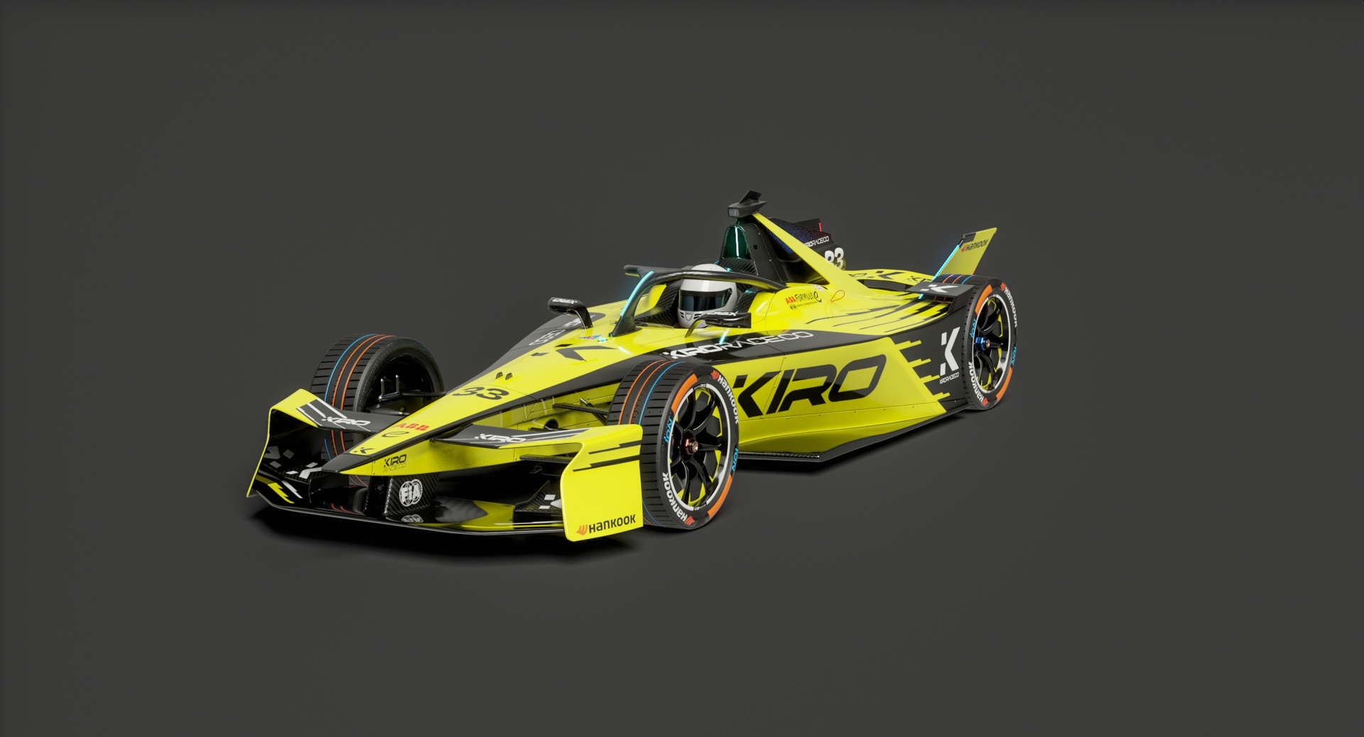 Kiro Race Co Formula E Team 2025 Gen3 Evo Race Car - TurboSquid 2299533